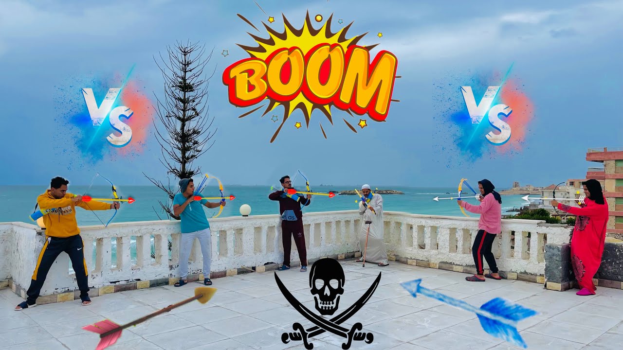 لما تلعب انتا وعيلتك تحدي رمي الأسهم بالقوس 🏹😱 / Bassem Otaka/ اوتاكا