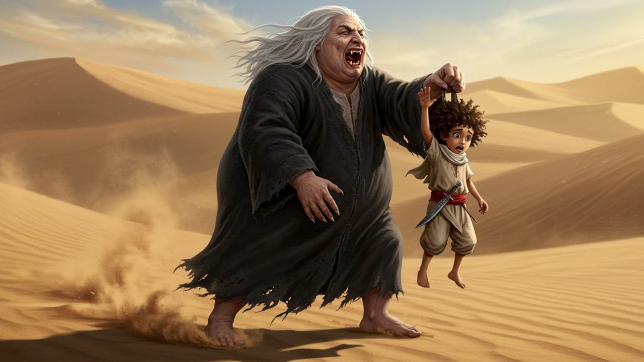 #قصة_قزعة الذكي وغولة الصحراء!. الجزء الثاني