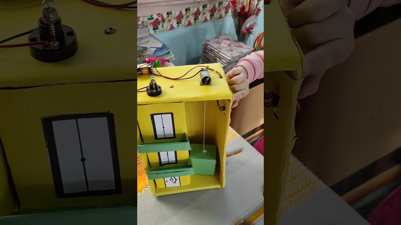 كيف أصنع مصعدا كهربائيا لطلاب الخامسة ابتدائي | electric elevator ...