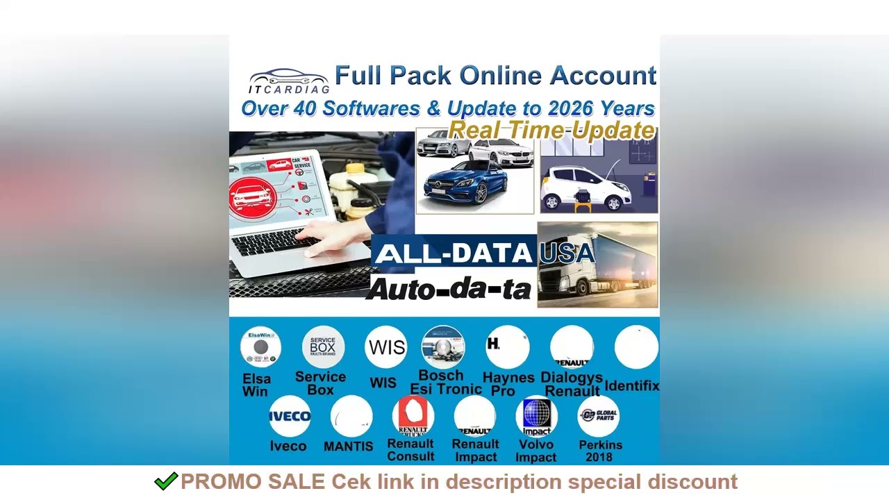 اشتراك سنوي برامج 4 في واحد ALL Data us Haynes Pro AutoData ALL Data eu