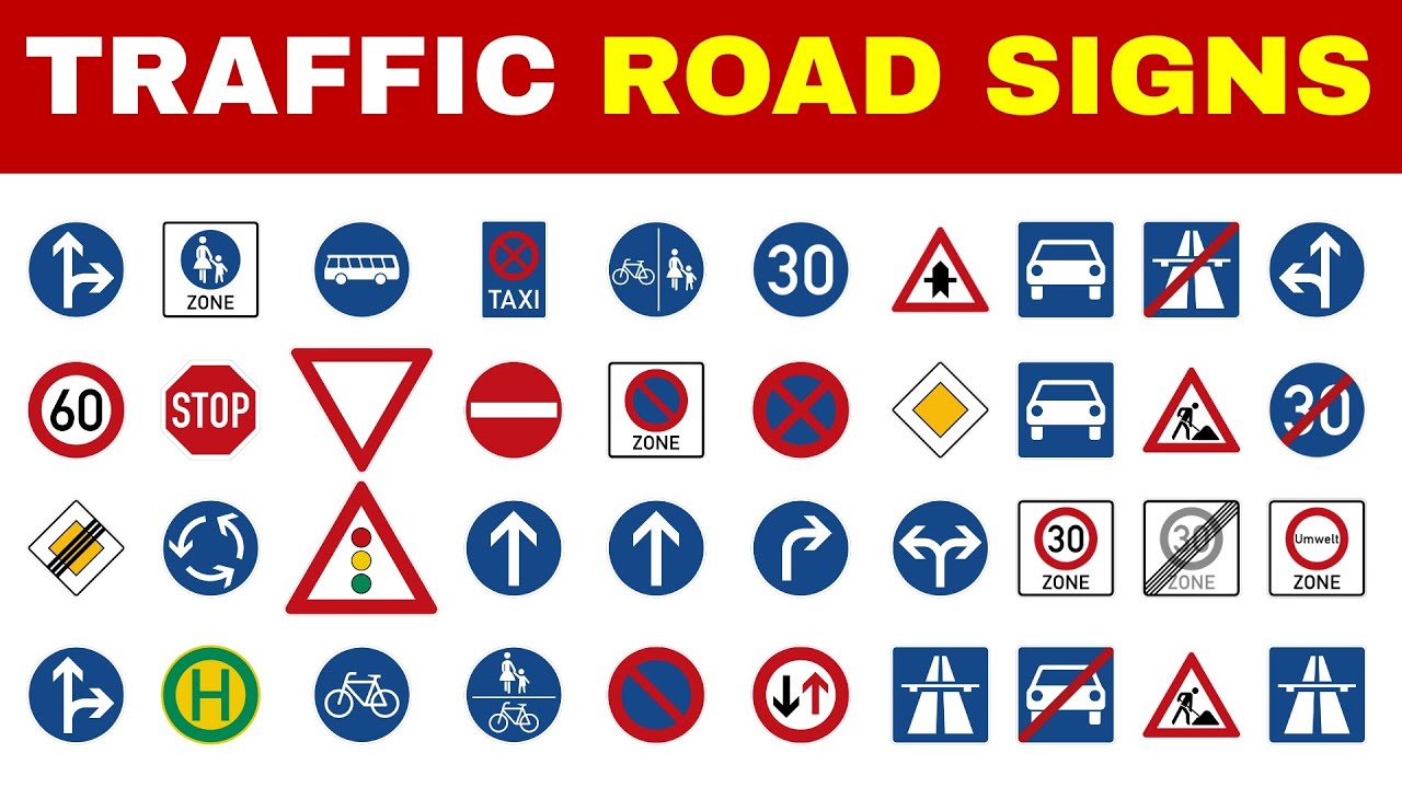 🚦 50 Essential Road Signs You MUST Know When Driving! 🛑