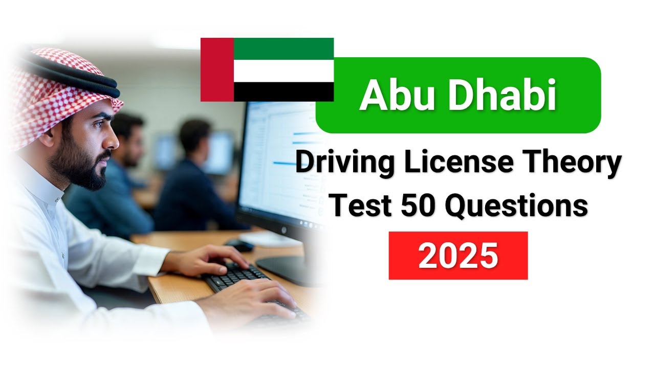 UAE Driving Theory Test 2025 Updated NEW [Road Signs] 40 Questions and ...