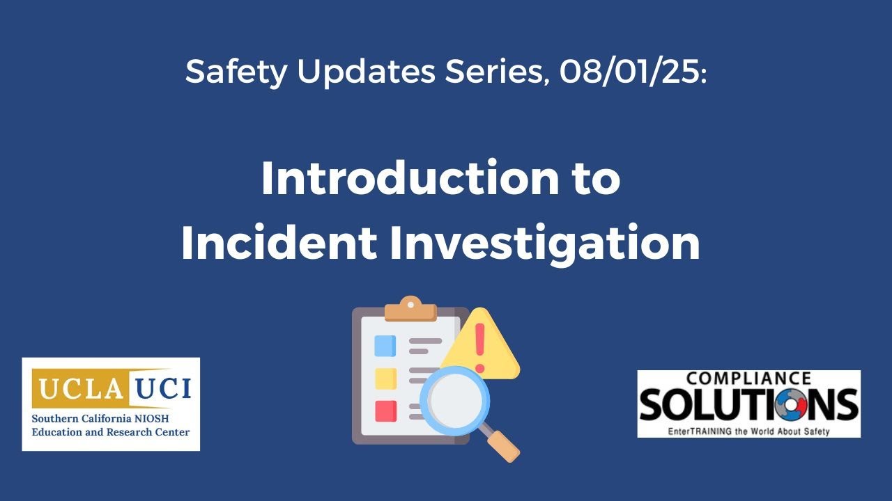 Incident Investigation, Evaluation, & Lessons Learned + Emergency ...