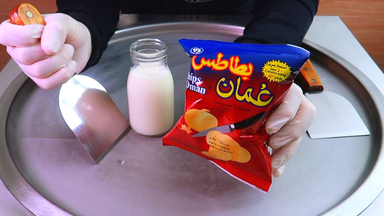 آيس كريم چبس عمان ! 🇴🇲😍