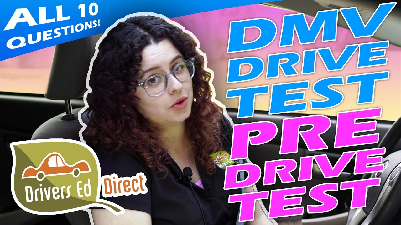 DMV Driving Test—Pre-Drive Test Questions—California Driver's License Exam