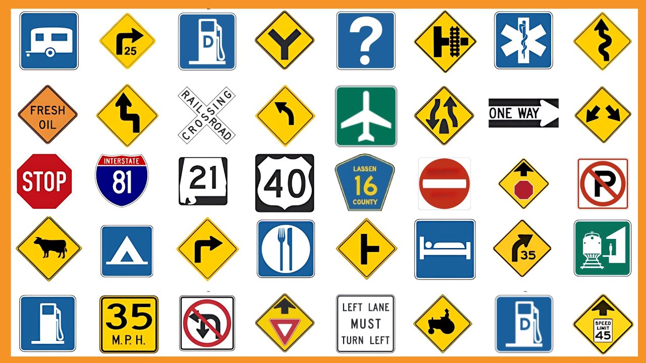 🚦 USA Traffic Signs Test 2025 – DMV Road Signs Practice Test Questions ...