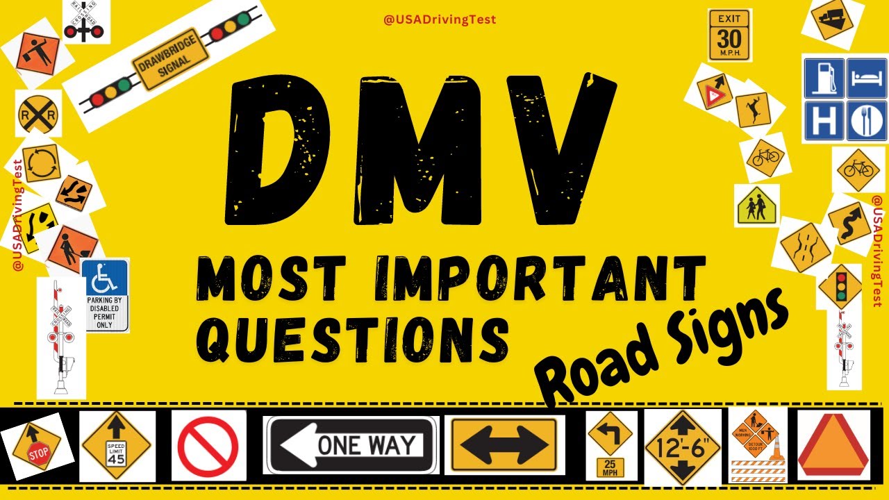 DMV written test 2025 | DMV Road Signs Test | Road Signs Practice ...
