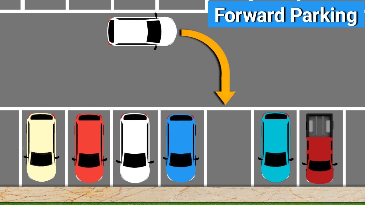 FORWARD PARK like a PRO - How to Forward Park a car - Easy Forward ...