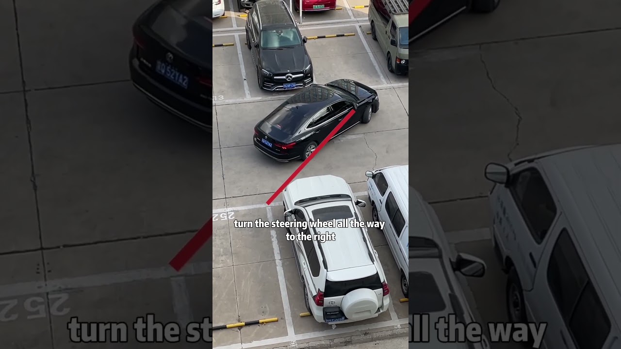 Super simple tutorial on reversing into a parking space #skills # ...