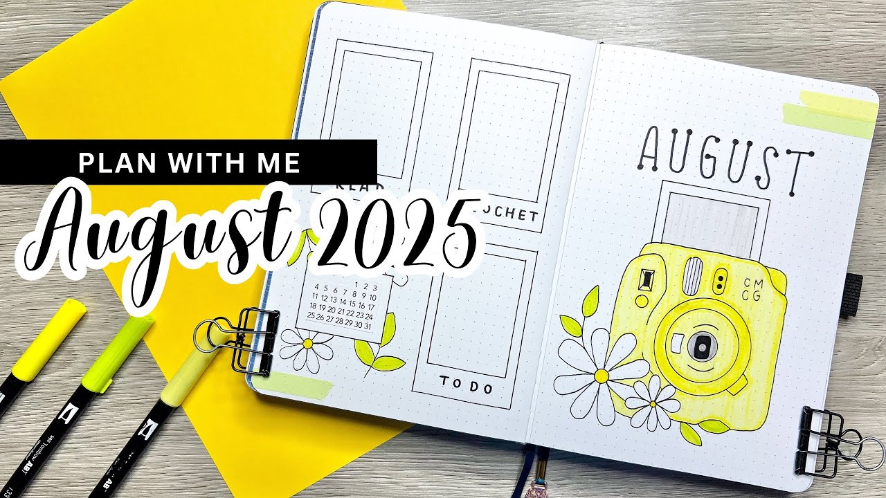 August 2025 Bullet Journal Setup - Plan with Me