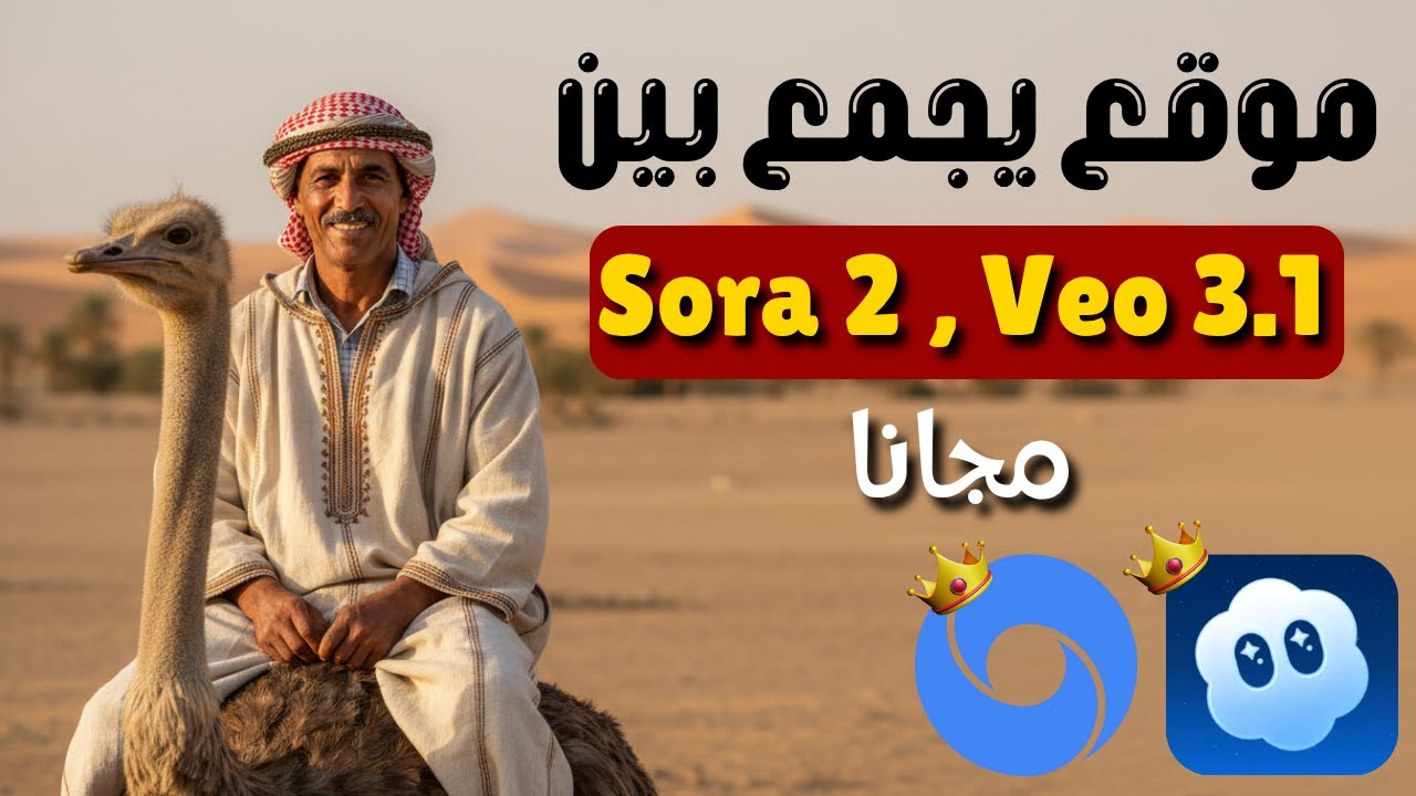 الموقع الخرافي الذي يجمع بين Veo 3.1 و Sora 2 في مكان واحد مجانا